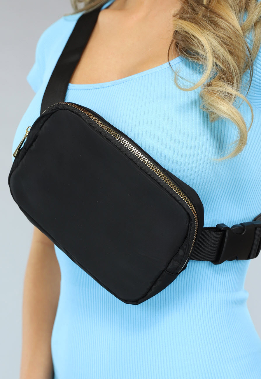 Zwarte Basic Fanny Pack - Uwantisell.nl