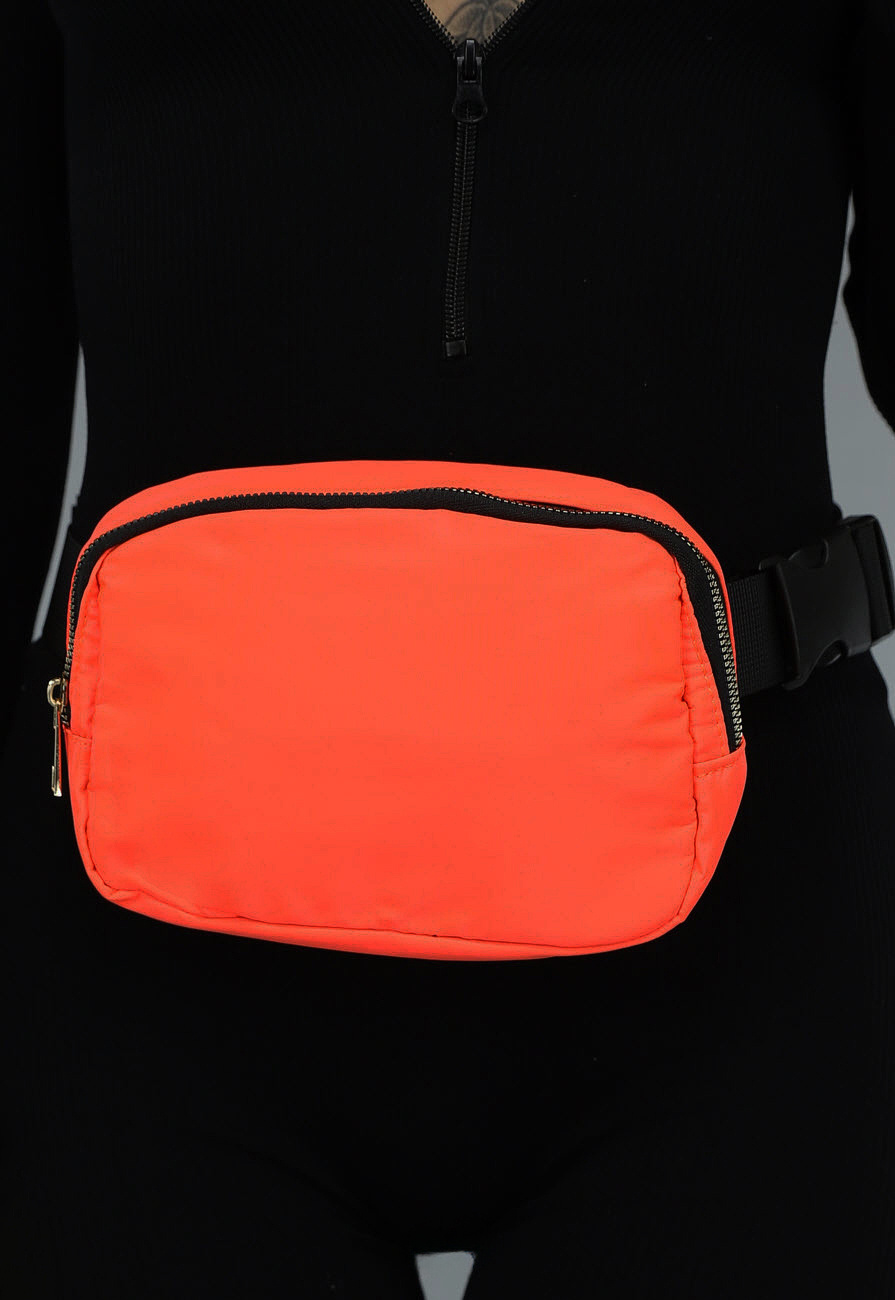 Neon Oranje Festival Tasje met Gespsluiting - Uwantisell.nl