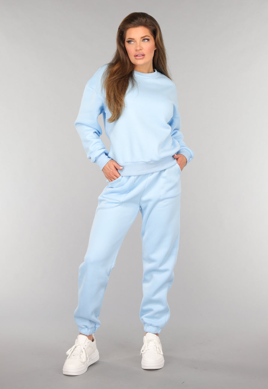 Lichtblauw Fleece Huispak - Uwantisell.nl