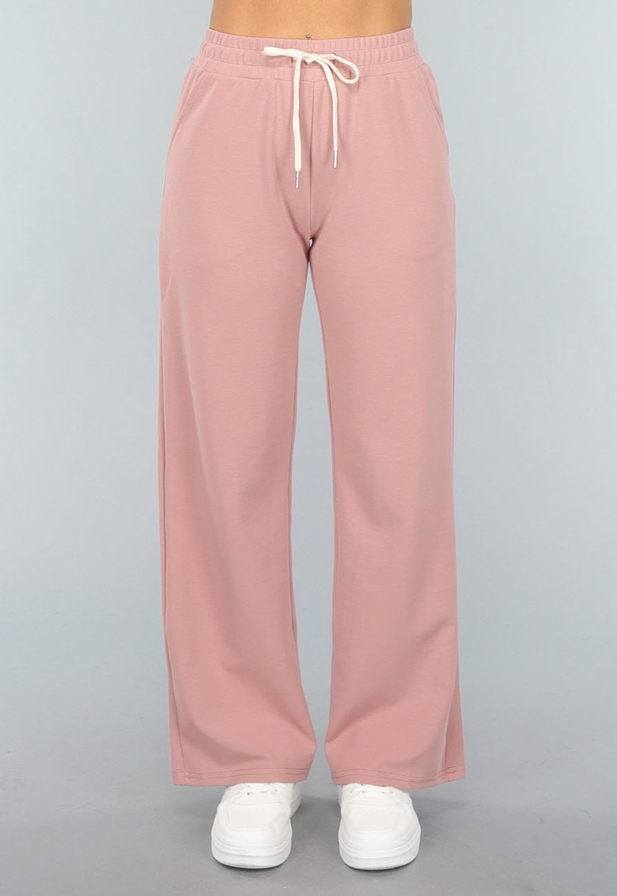Oudroze Wide Leg Lounge Broek - Uwantisell.nl