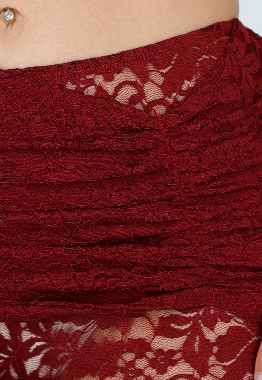 Kanten 2-Piece met Flared Broek - Uwantisell.nl