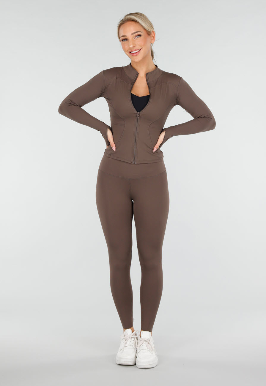 Bruine Set Met Vestje en Legging - Uwantisell.nl