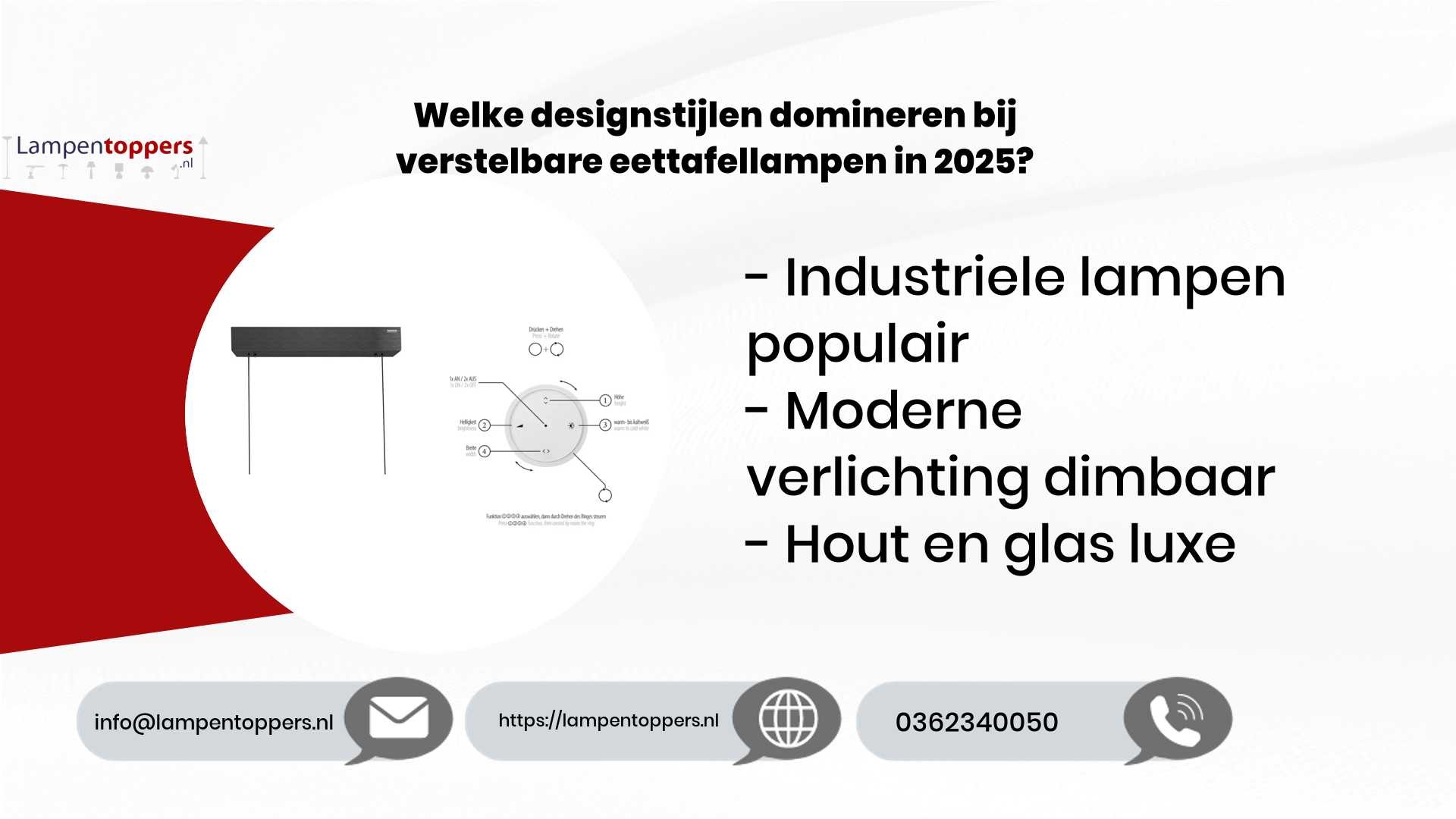 BLOGS - Welke designstijlen domineren bij verstelbare eettafellampen in ...