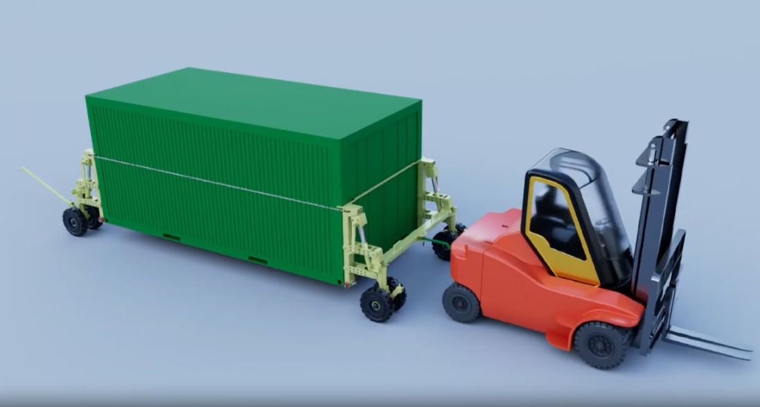 ISO Jacking Container Castors are ideal for moving and levelling ISO ...