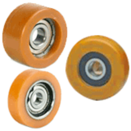 Guide rollers made of vulkollan or polyurethane - Industrialwheels.com