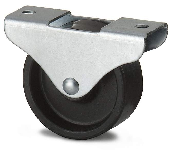 Roda de roda fixa, Ø 30 mm, roda totalmente em polipropileno, 40KG ...