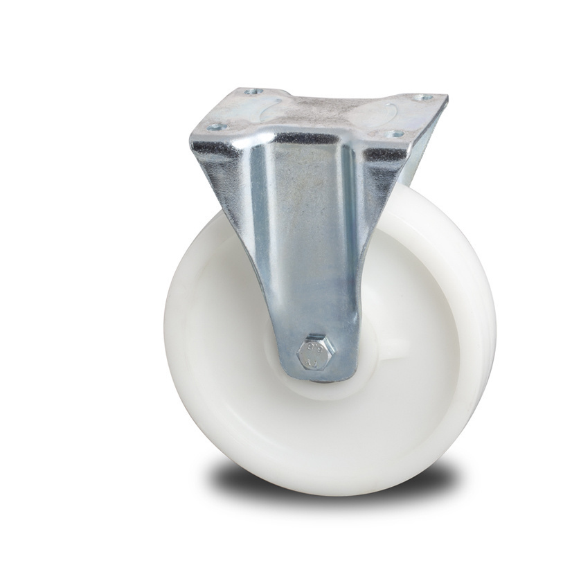 fixed-wheel castor, Ø 125 mm, fully polyamide (PA6) wheel, 600KG ...