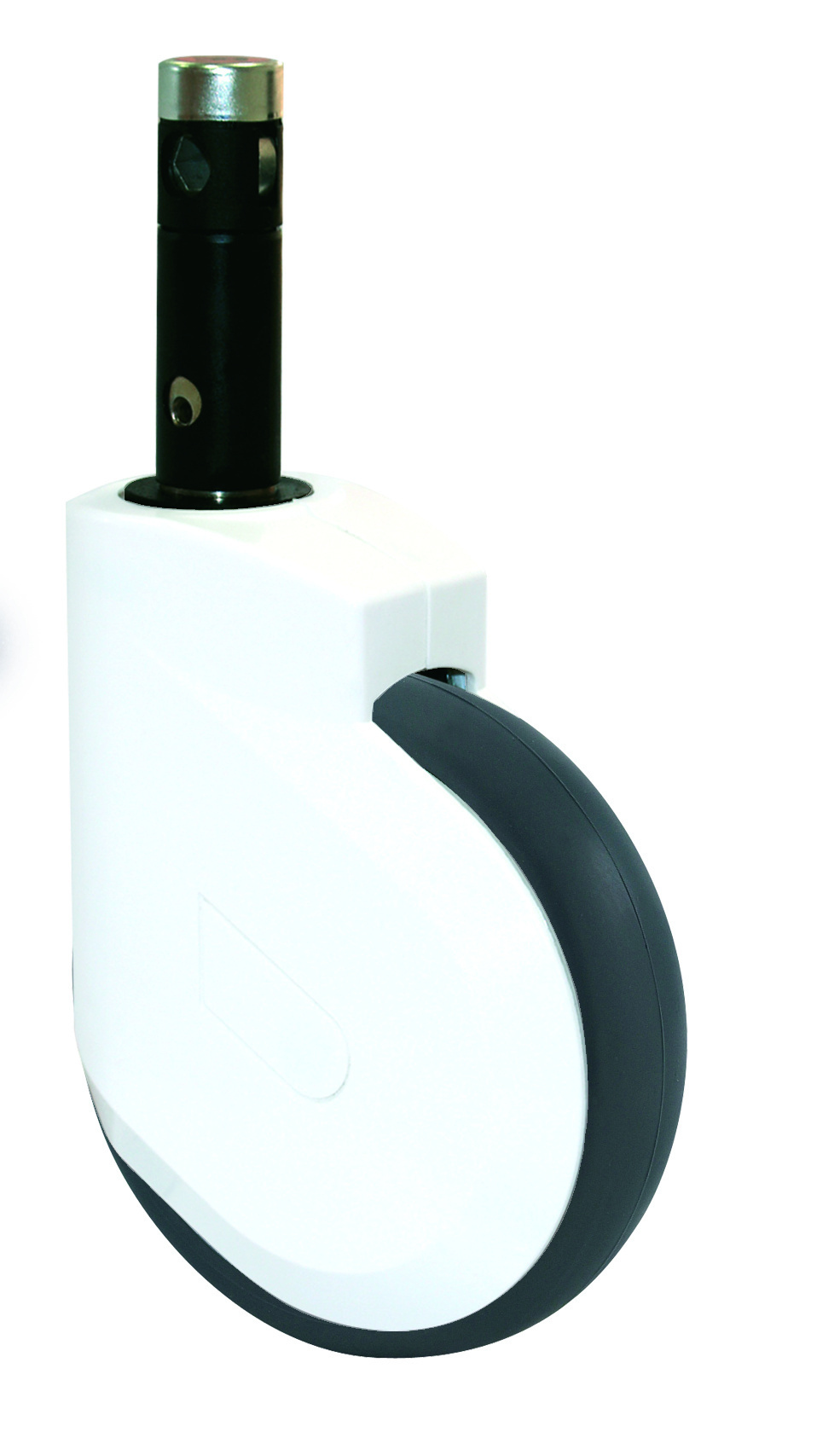 Hospital bed wheel thermoplastic rubber tyre, central precision ball ...