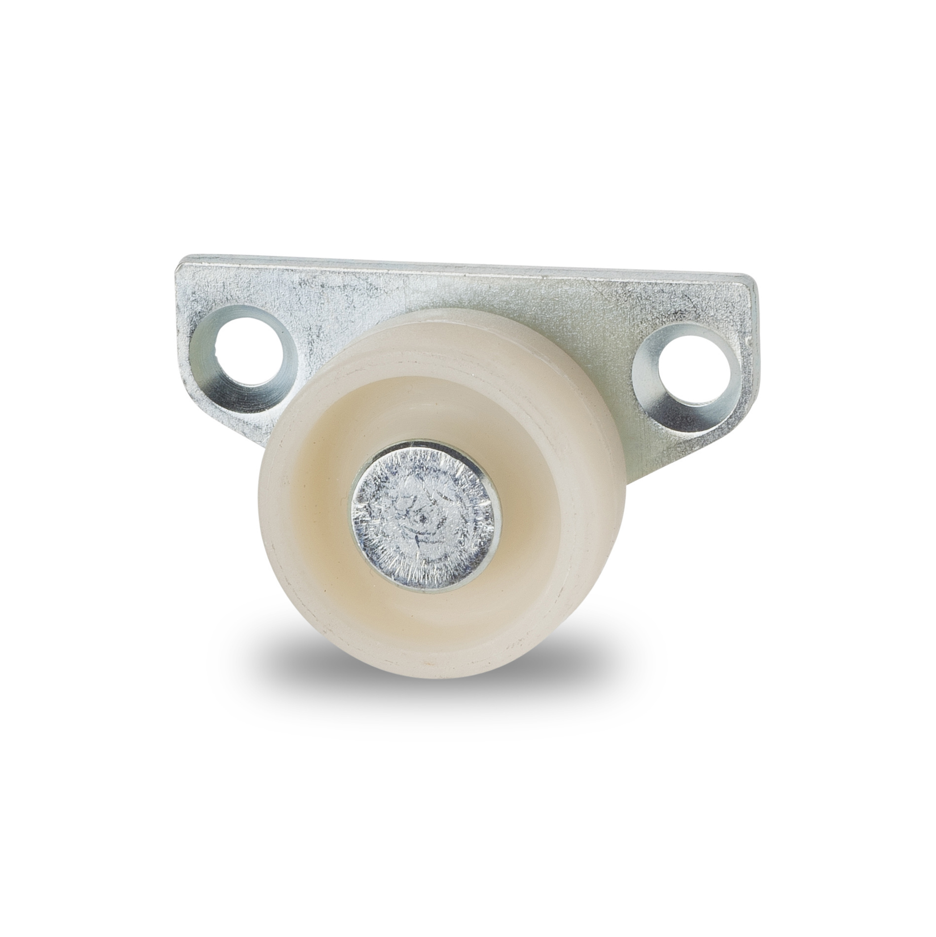 heavy duty fixed castor from welded steel housing, top plate fitting ...