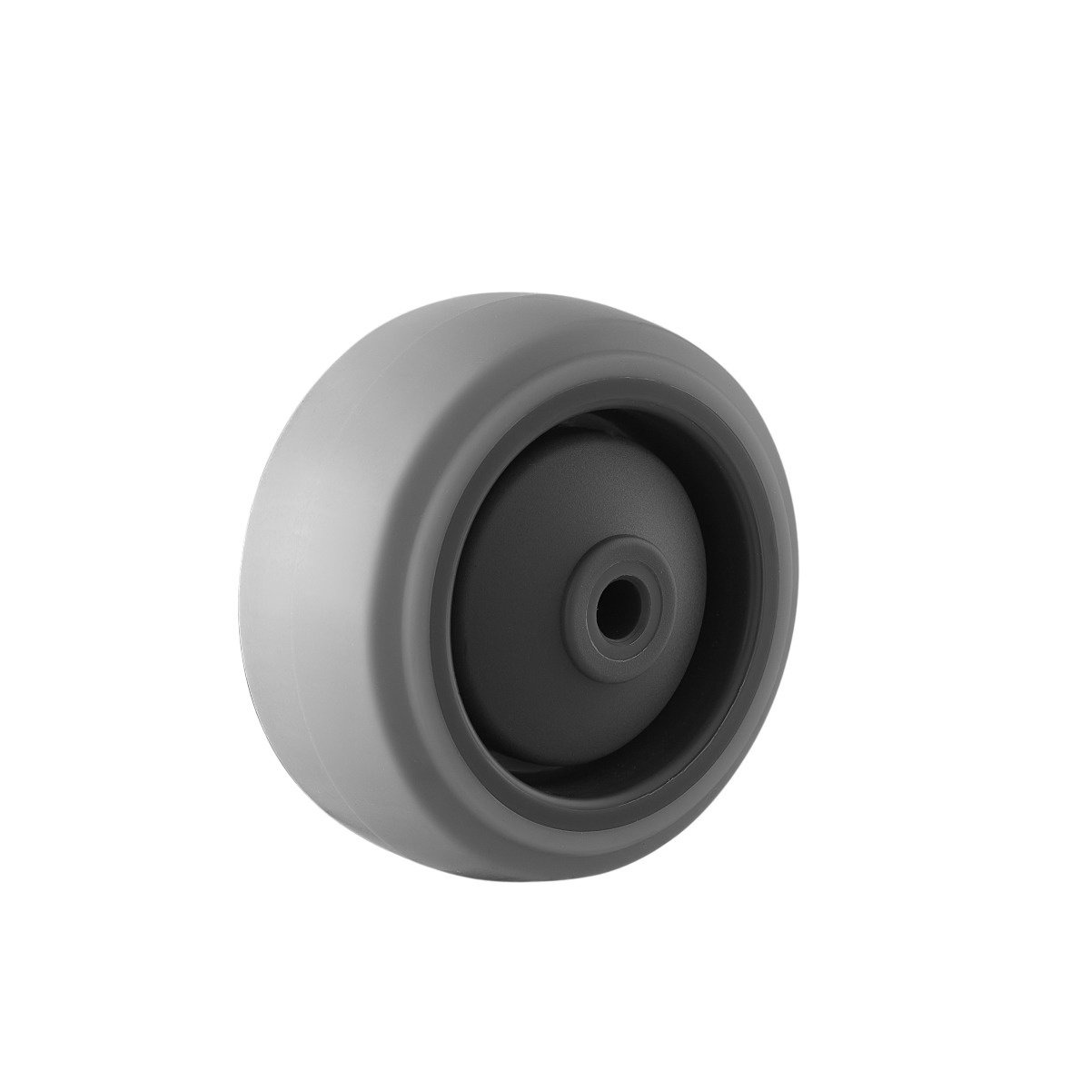 roda, Ø 80, borracha térmica cinzenta que não deixa marcas, 100KG ...