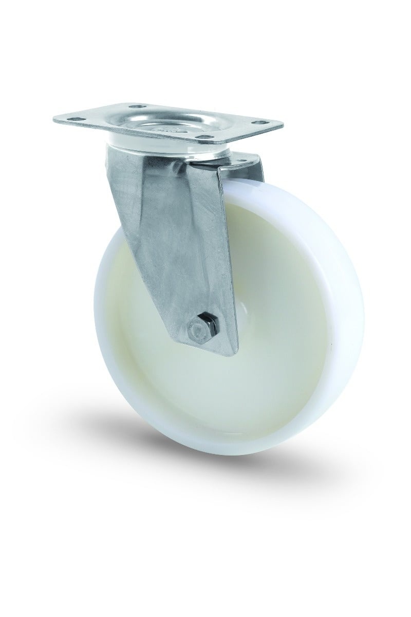 Roulette en acier inoxydable AISI316 Ø100 - Industrialwheels.com ...