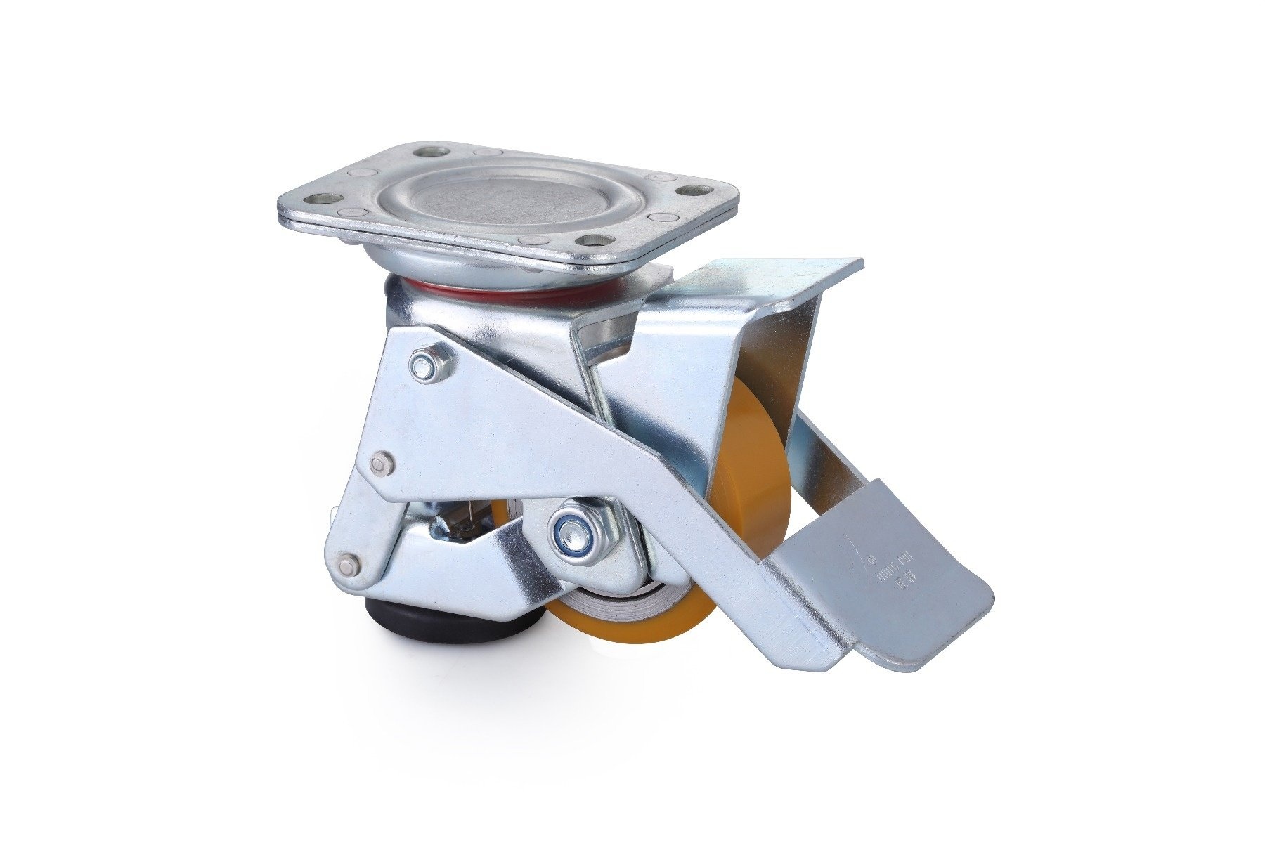 Roulette pivotante de levage avec pied réglable - Industrialwheels.com ...