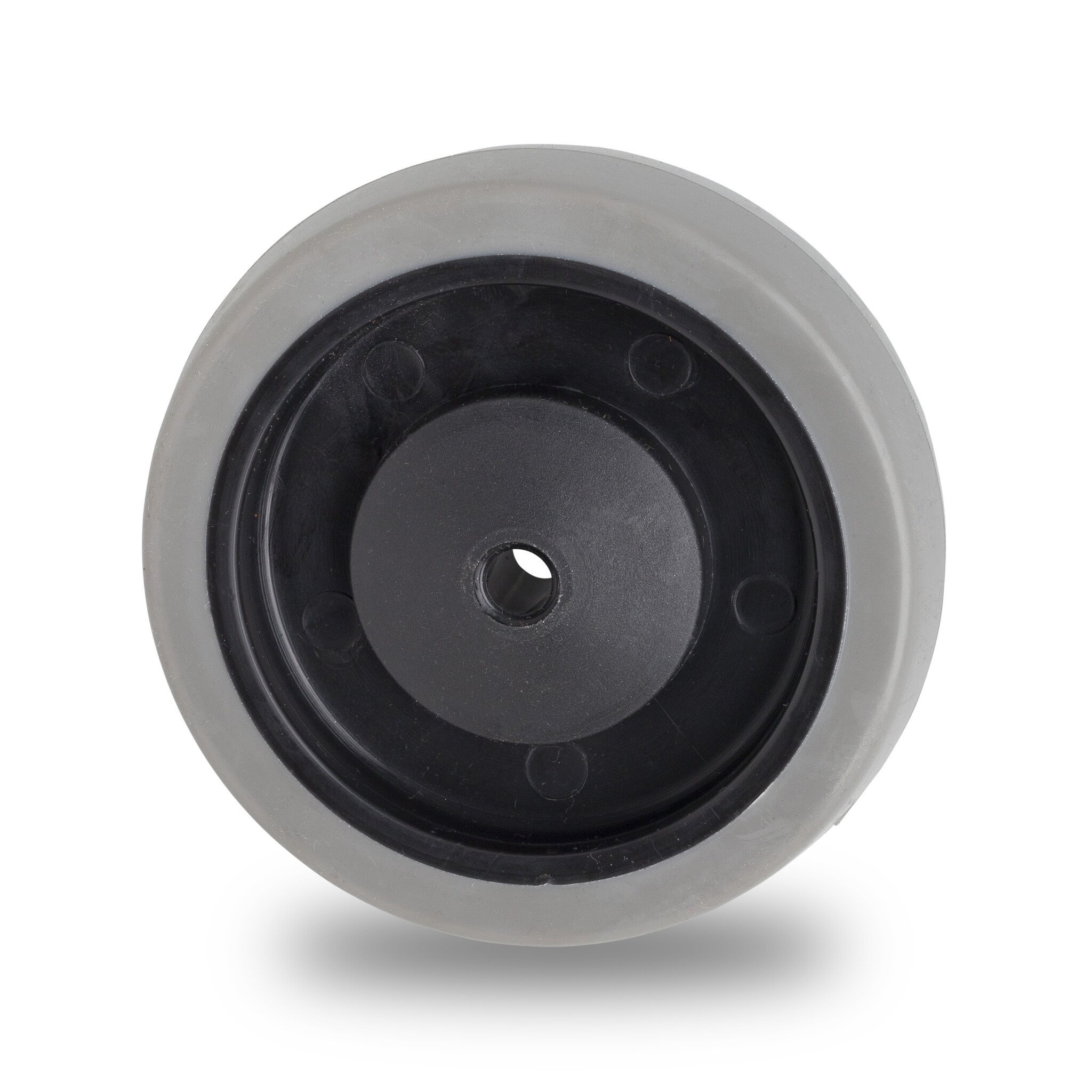 wheel, Ø 100mm, grey non-marking thermoplastic rubber tyre, 115KG ...