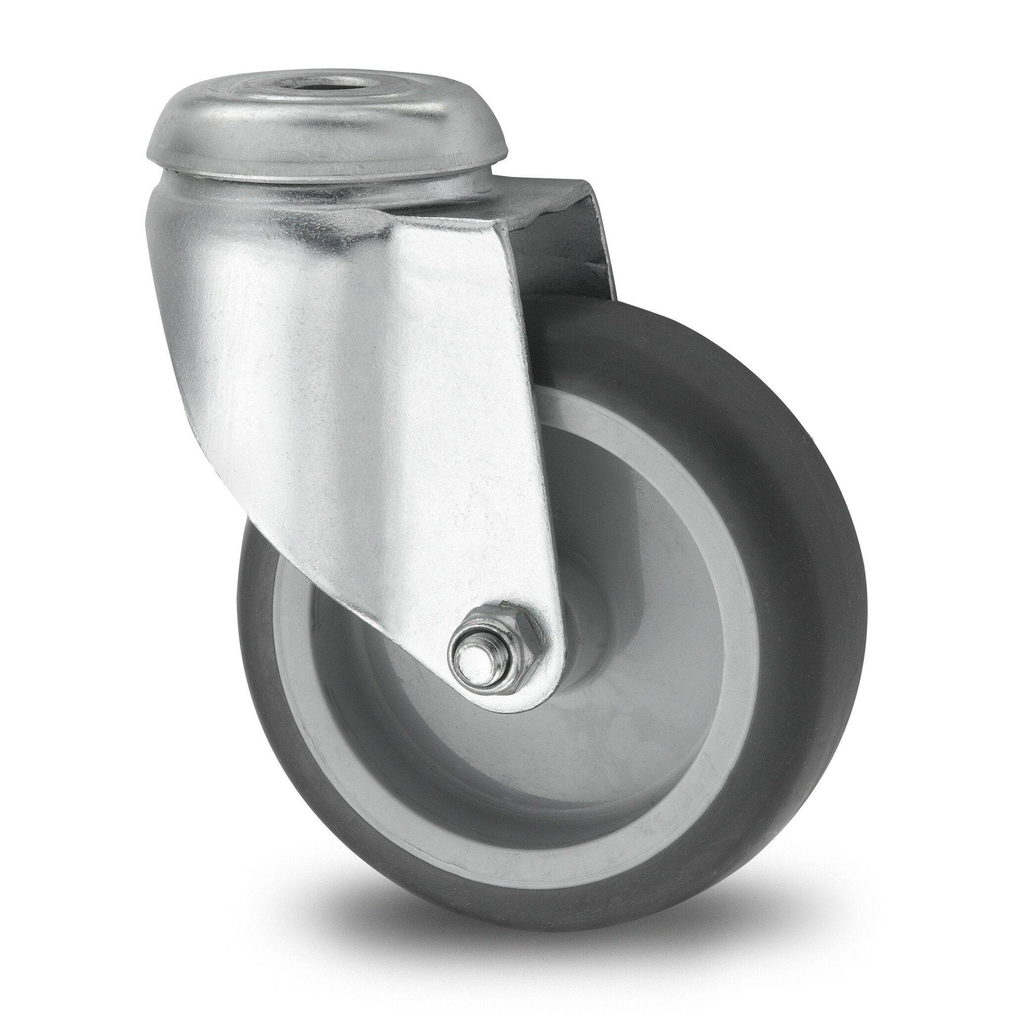 ruota girevole Ø 75 x 25 mm gomma grigia Portata 75 kg - Ruote ...