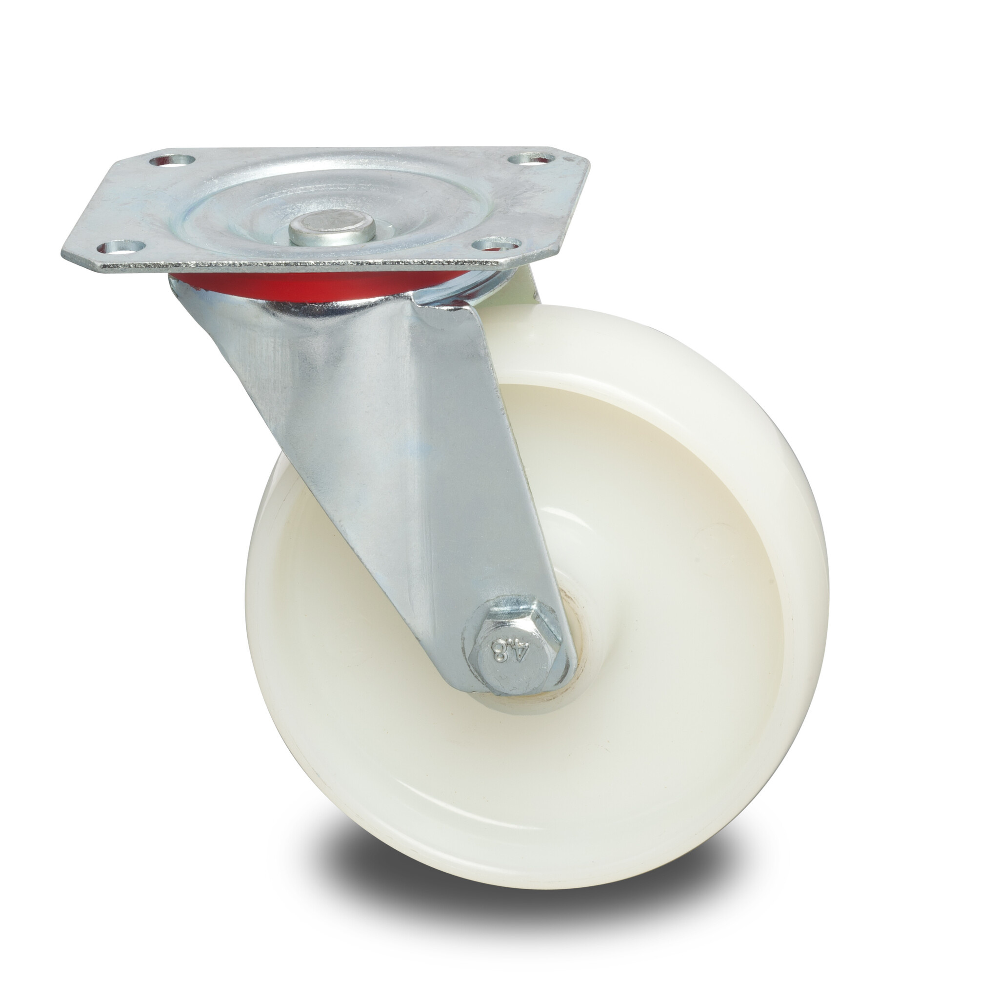 Lenkrolle Ø 125 x 40mm Nylonrad Tragkraft 250kg - Industrierollen ...