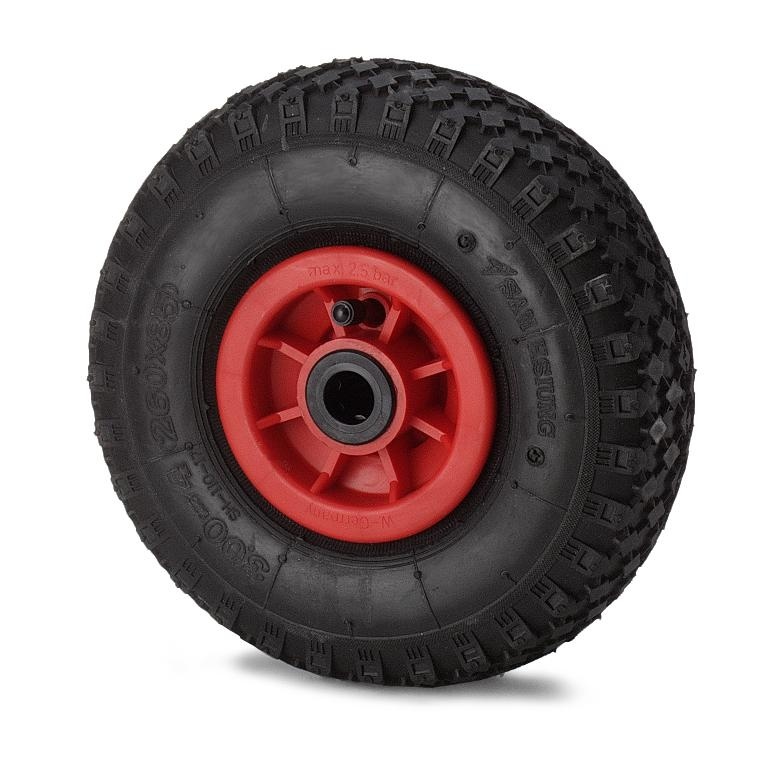 Industrial Wheel Ø400x100mm Pneumatic Tyre with Block Profile – 250kg ...