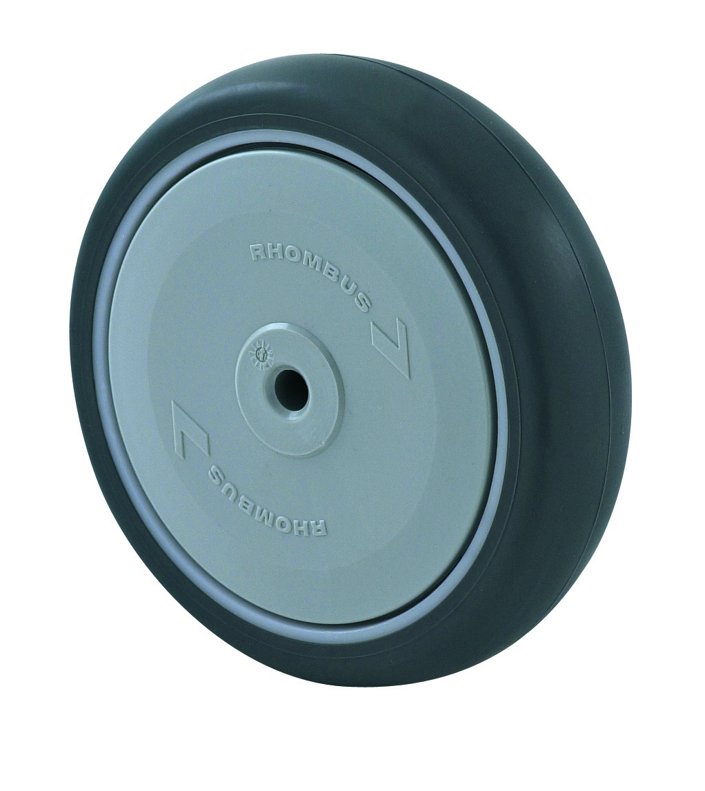 Institutional wheels wheel Ø 150 x 32mm grey rubber Load capacity 120kg ...
