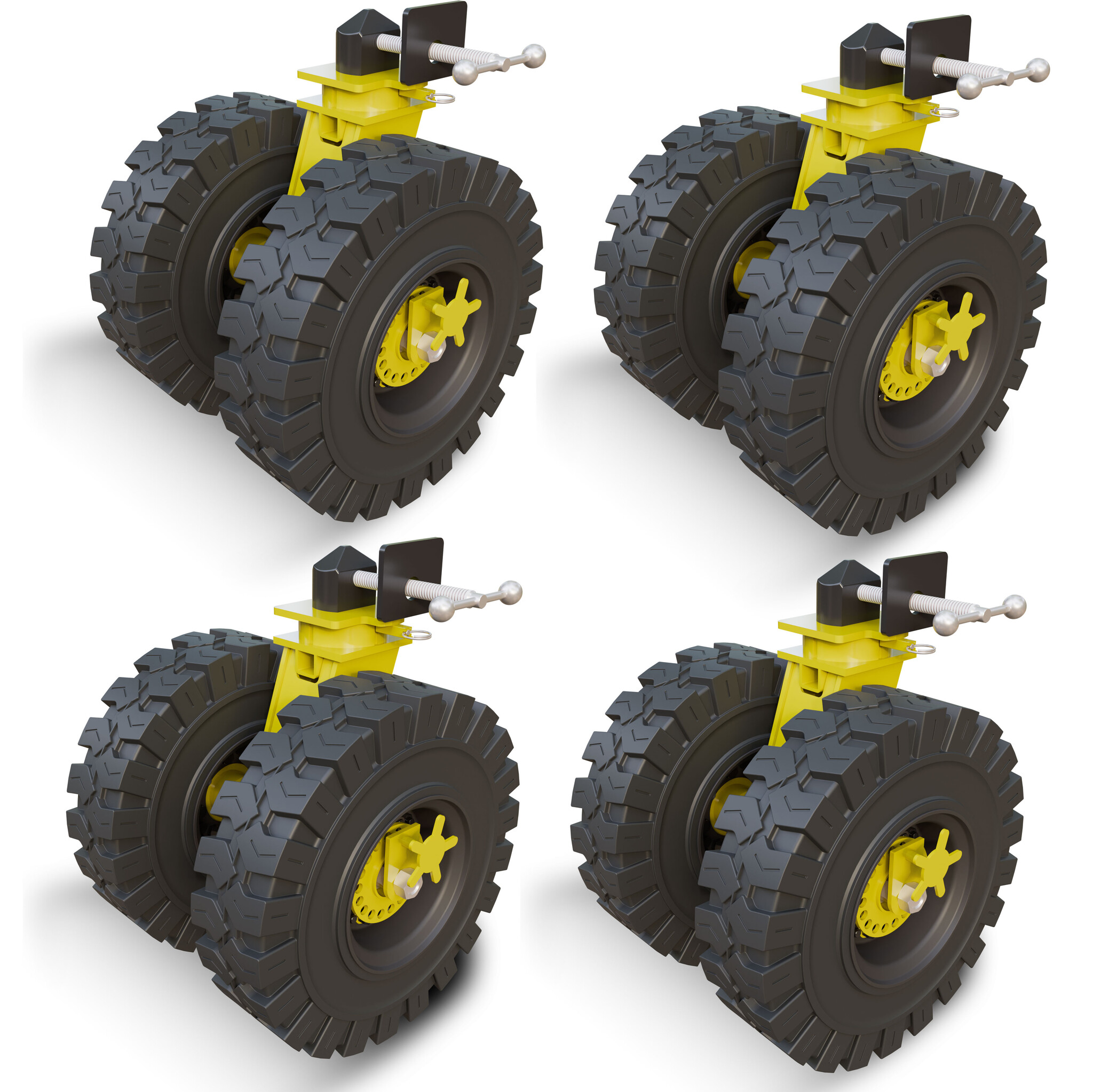 15,000KG Load Capacity Shipping Container Castors with Wheels for Rough ...