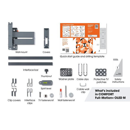 Vogel's Comfort TVM 3465 Full-Motion+ OLED TV Wall Mount