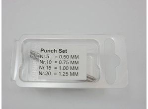 Mini Punch Set 0.50mm 0.75mm 1.00mm 1.25mm - Mark's Miniatures