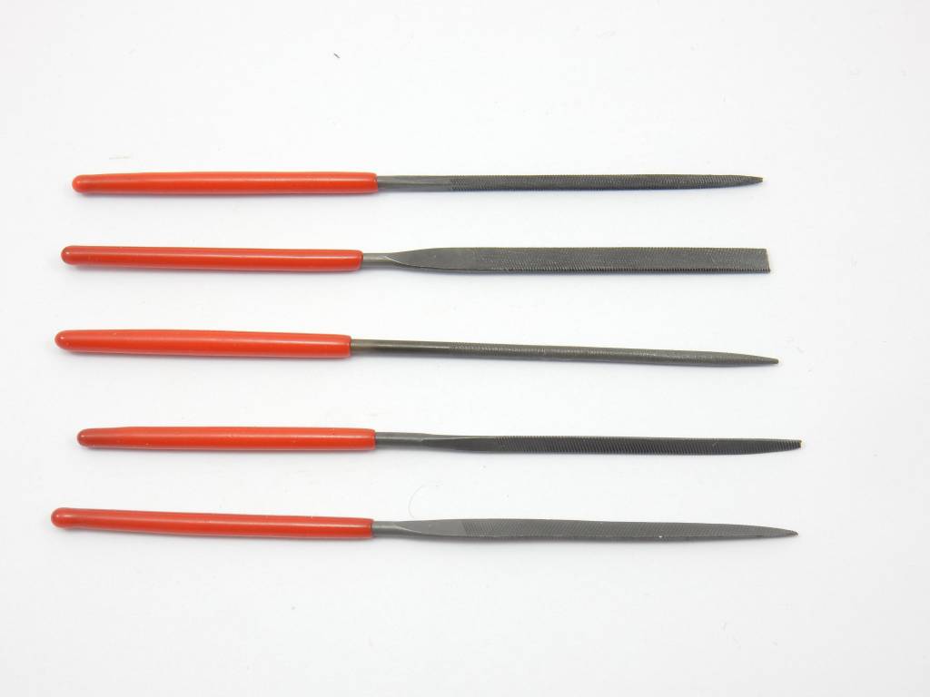 Needle files set 100mm mini - 5 pcs - Mark's Miniatures