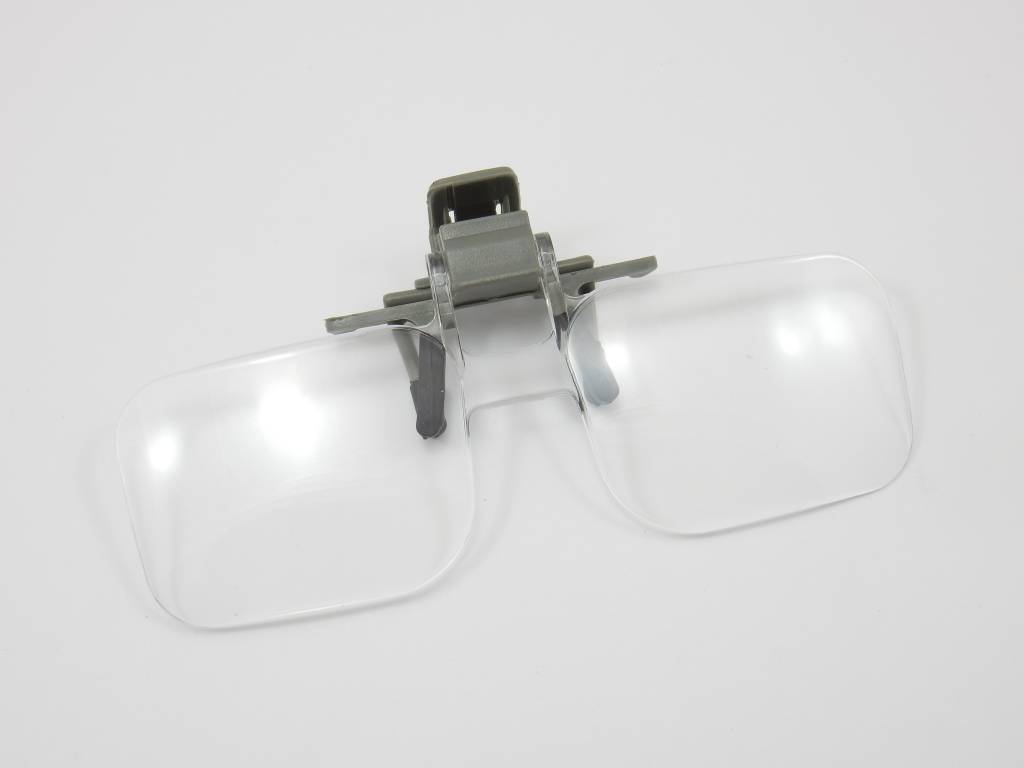 Magnifying glasses clip on - 2x magnification use in cobination with n ...