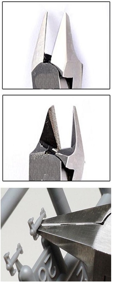 Single blade nipper Premium cutting pliers, very thin. - Mark's Miniatures