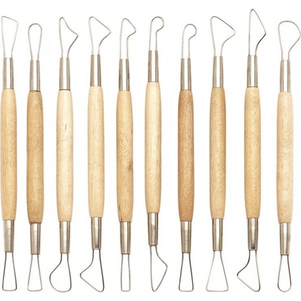 Clay loop tool set 16 cm - 10 pieces. - premium - Mark's Miniatures
