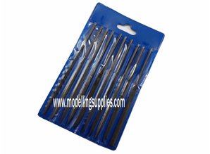 Naaldvijlen set van 10 stuks - 140mm - Mark's Miniatures