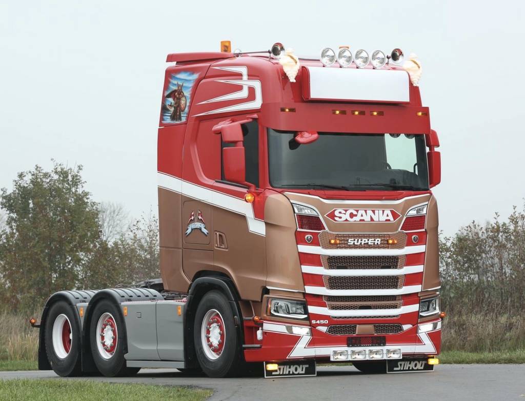 Stainless Mirror extension for Scania NGS - Go-in-Style.nl