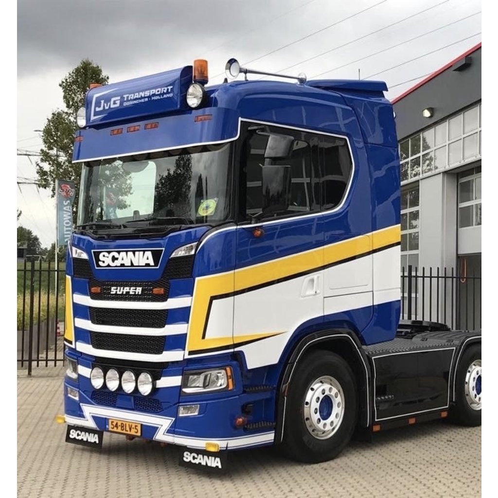 Stainless Lightbox brackets Scania NG - Go-in-Style.nl