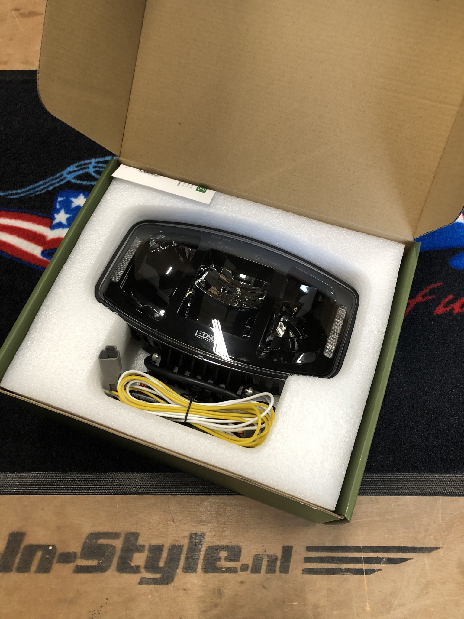 Feu de route Ledson Orion+ LED noir - Go-in-Style.nl