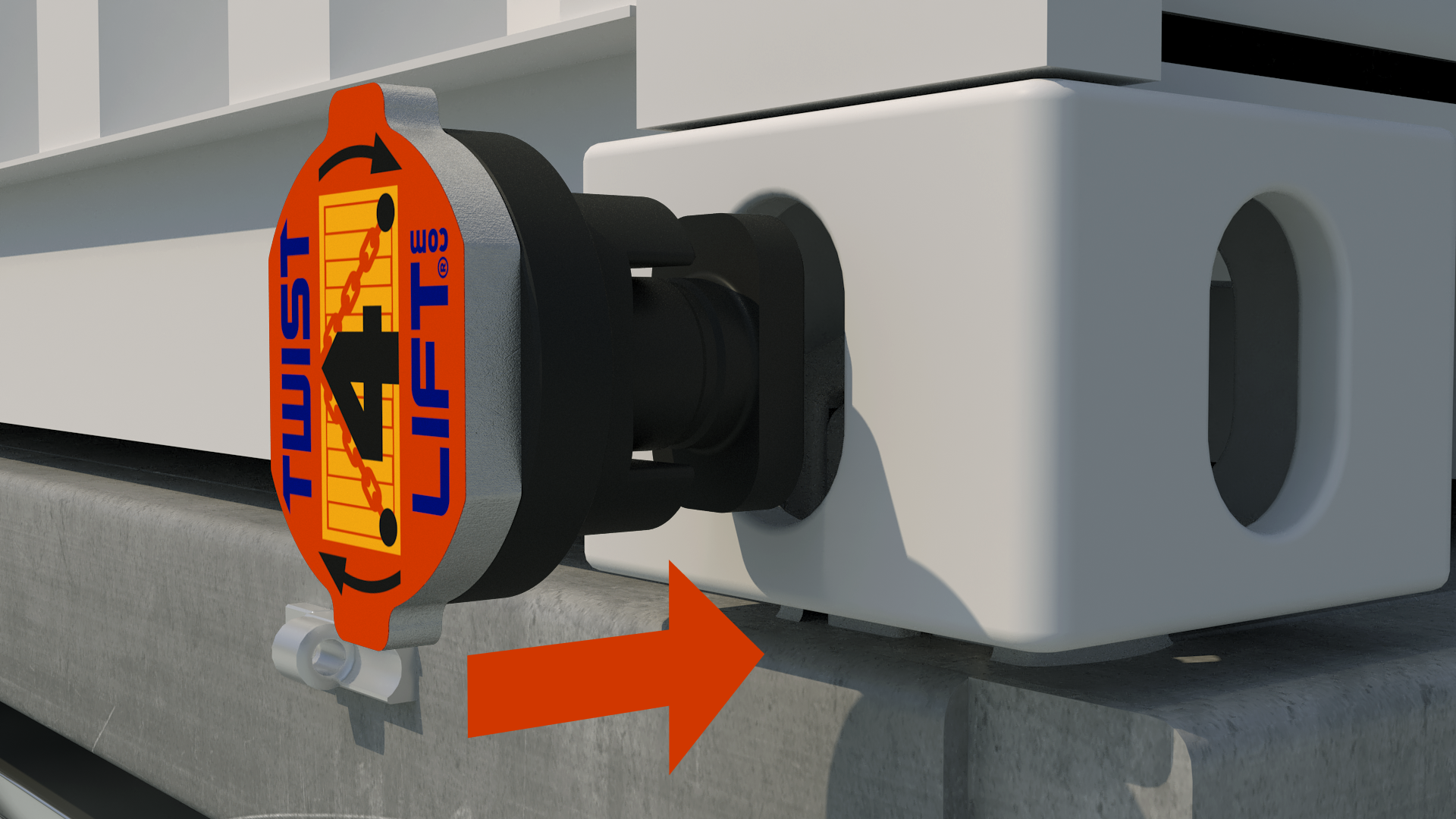 Twist 4 Lift Safety Container Lifting Hooks - Go-in-Style.nl