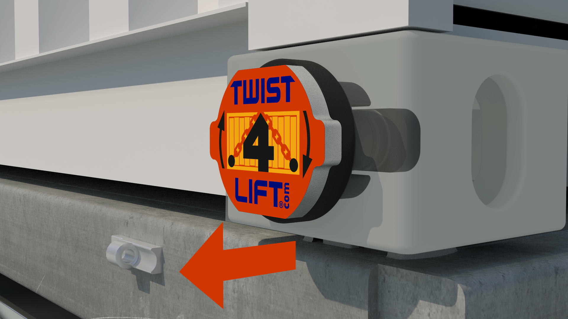 Twist 4 Lift Safety Container Lifting Hooks - Go-in-Style.nl