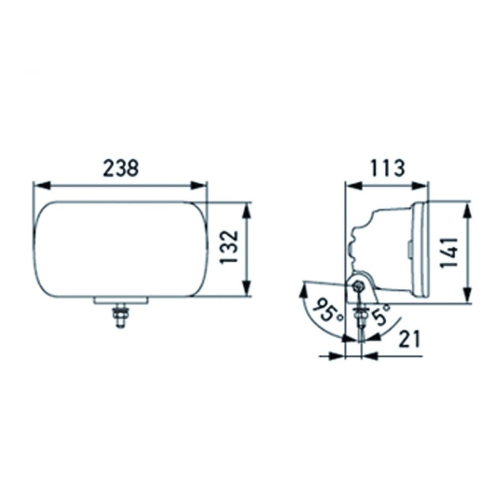 Feu de route LED Hella Jumbo 320 - Go-in-Style.nl