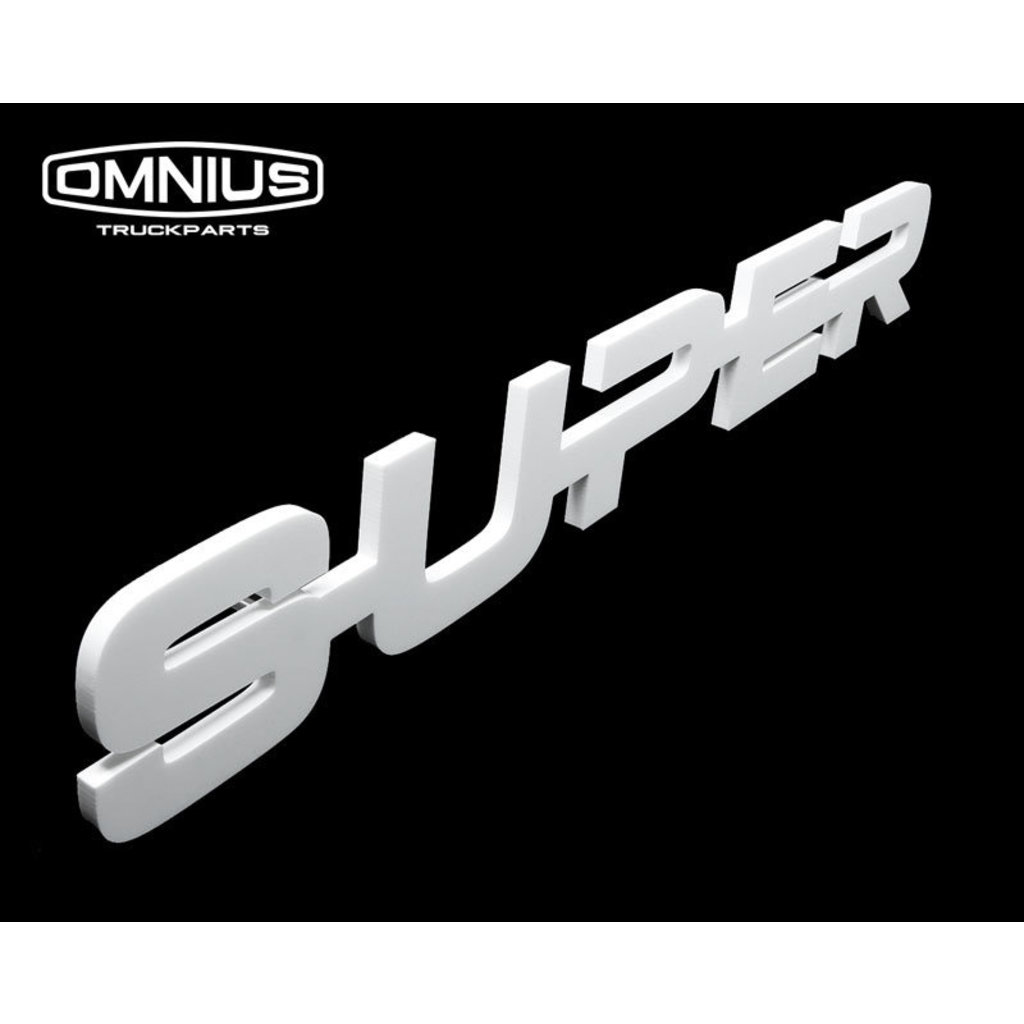 SUPER 2.0 embleem - Wit - Go-in-Style.nl