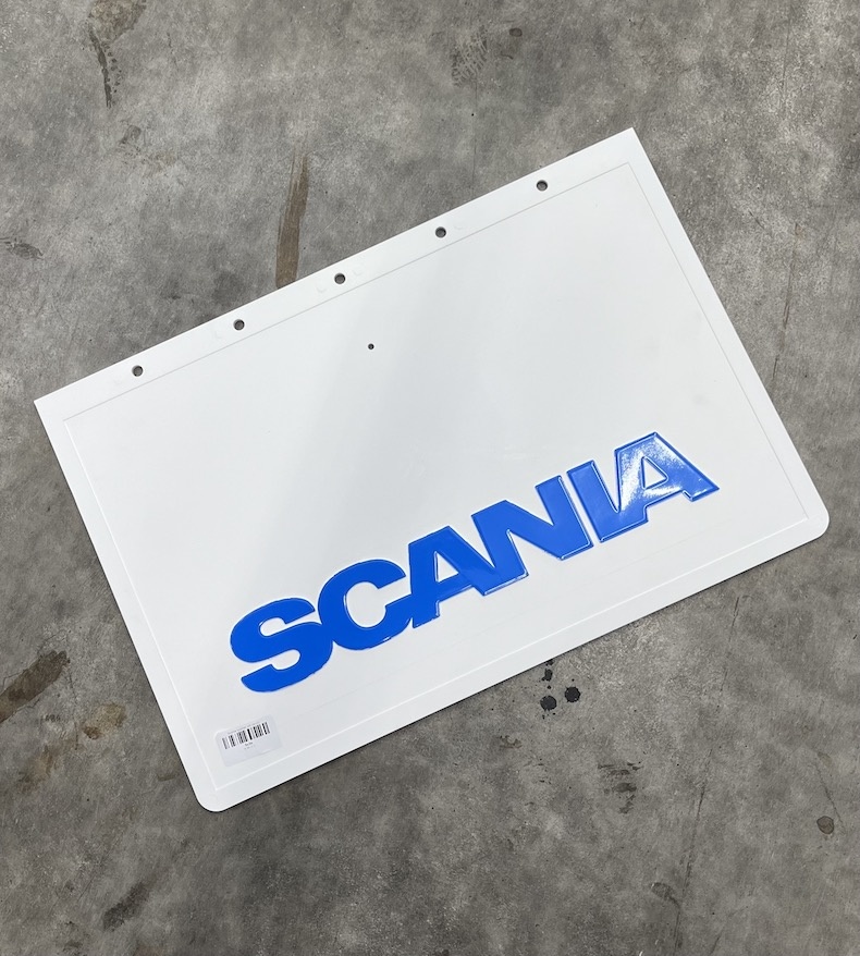Scania mud flap white (1 piece) - Go-in-Style.nl