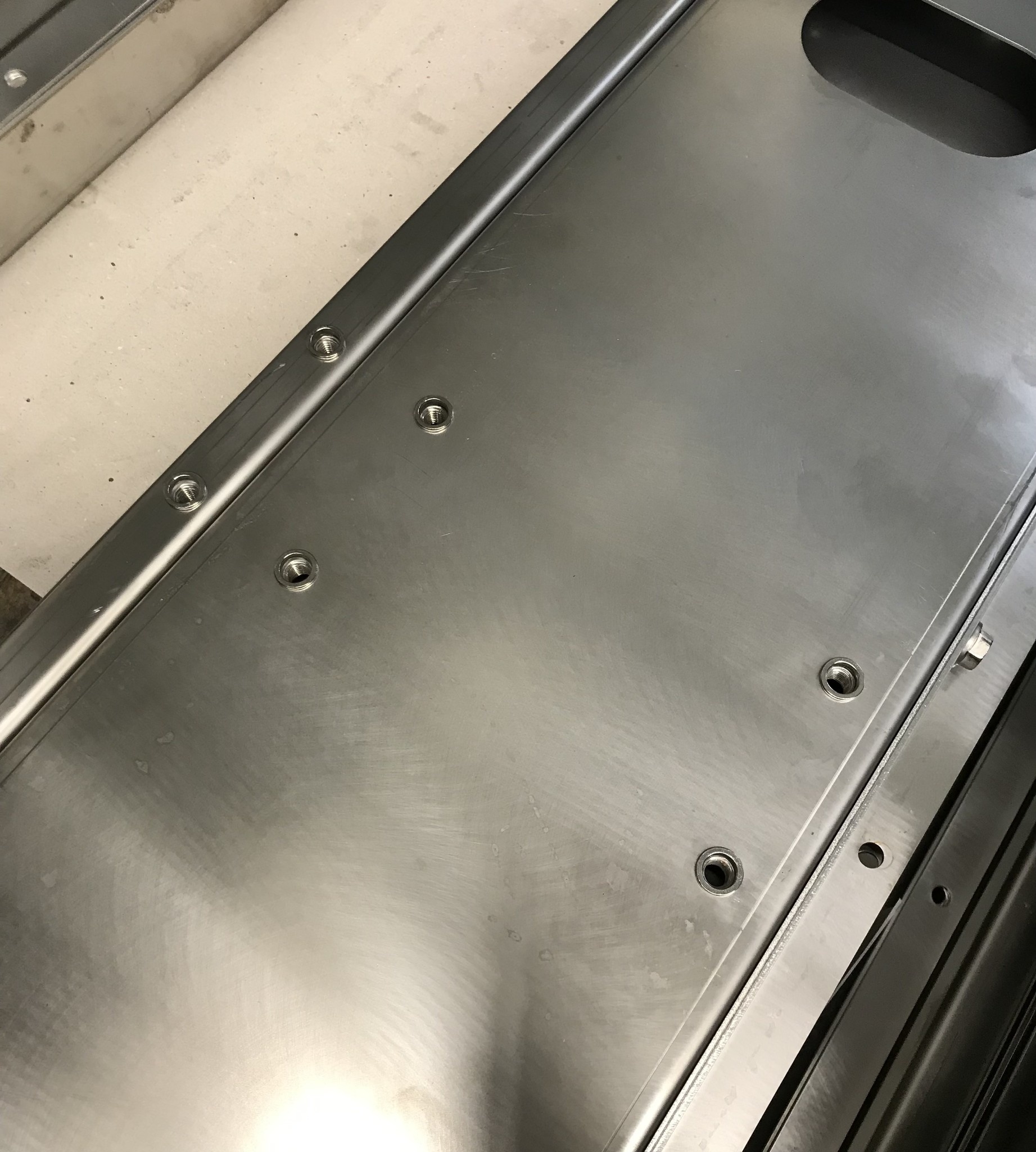 TTP Frame rear bumper with 8 round holes (stainless steel) - Go-in-Style.nl