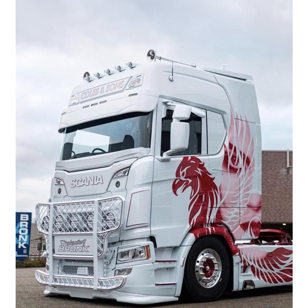Coles Custom-solskydd, Scania NG Flying Griffin – platt - Go-in-Style.nl