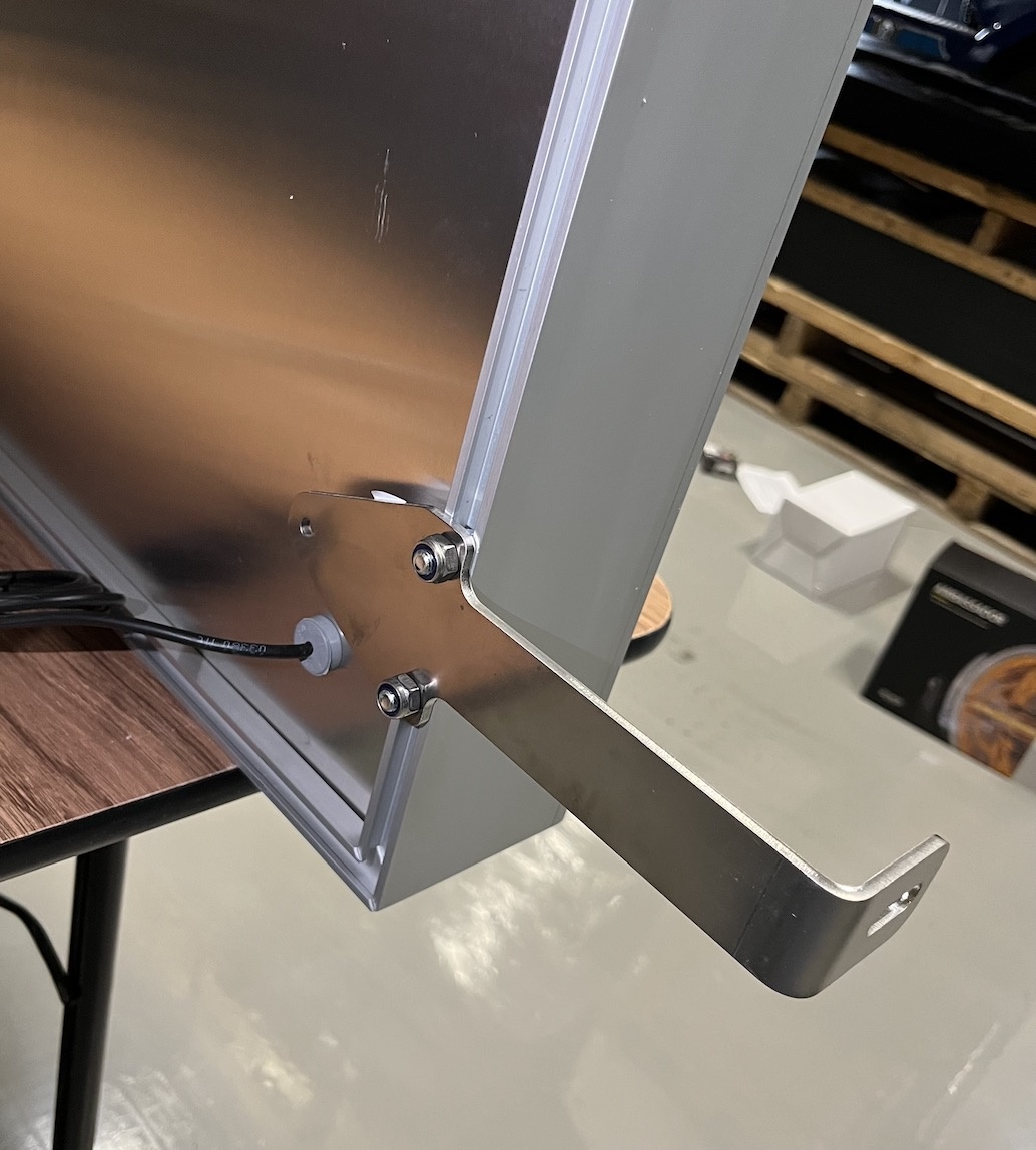 Stainless steel Michelin support Classic light box - Go-in-Style.nl