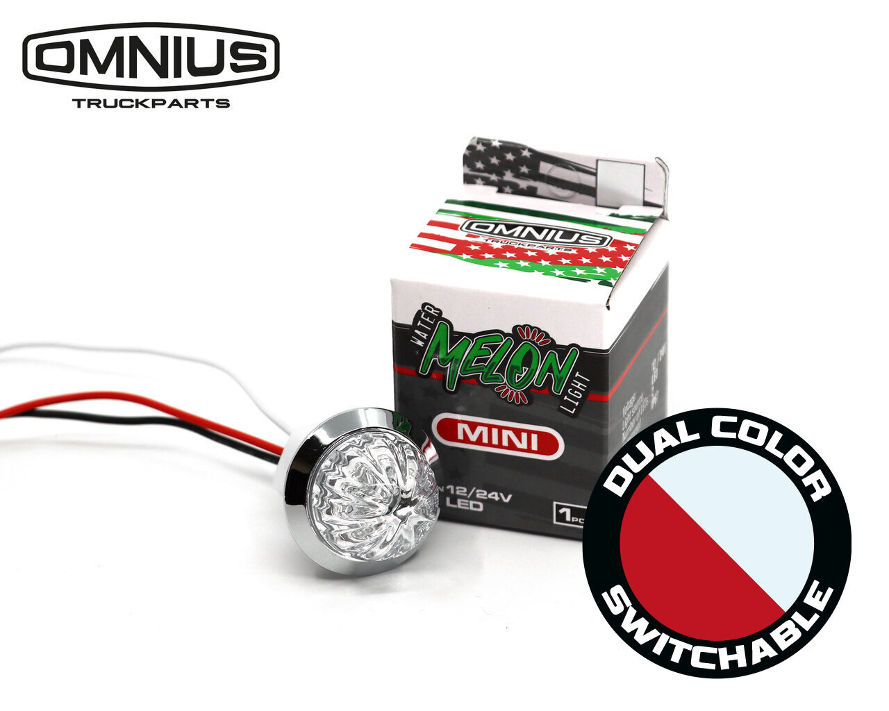 Omnius OMSKIFTELIGE mini melonlygter 24 volt - Go-in-Style.nl