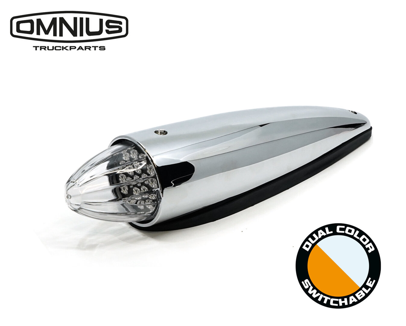 Omnius LED Torpedo lamp with dual color white/amber - Go-in-Style.nl