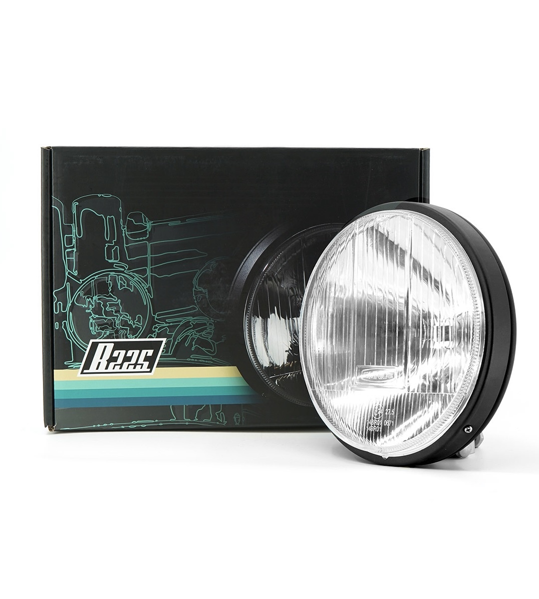 Omnius Retroline B225 driving light with position light - Go-in-Style.nl