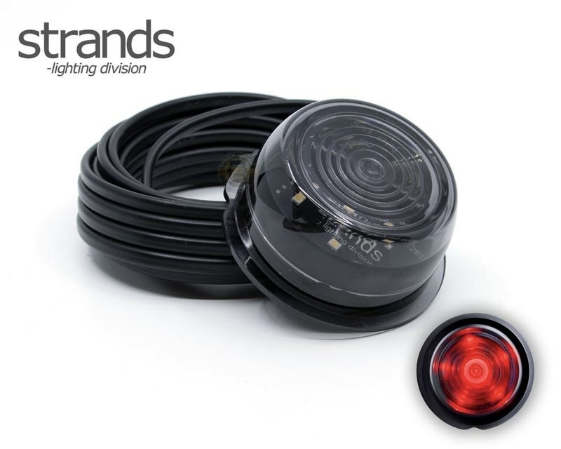 Strands dark knight Viking width lamp red LED - Go-in-Style.nl