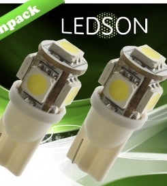 Lampe weiß LED T10 5 W 24 V (Satz) - Go-in-Style.nl