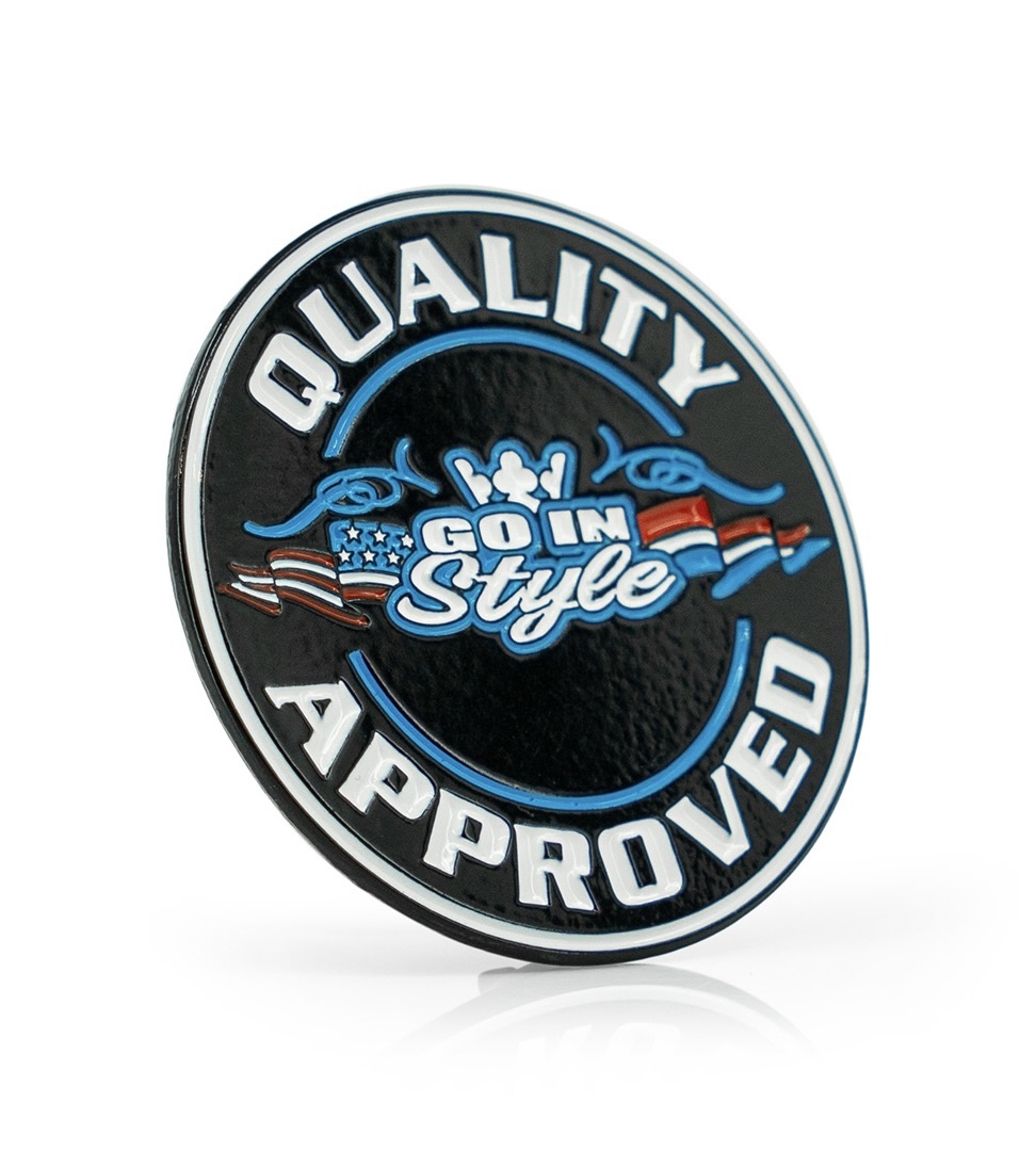 Quality Approved Pin - Go-in-Style.nl