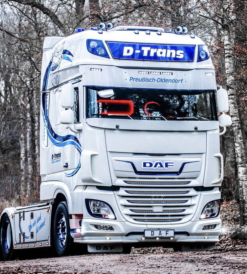 Flat lightsign LED 'XL' DAF XF SSC 163x30cm - Go-in-Style.nl