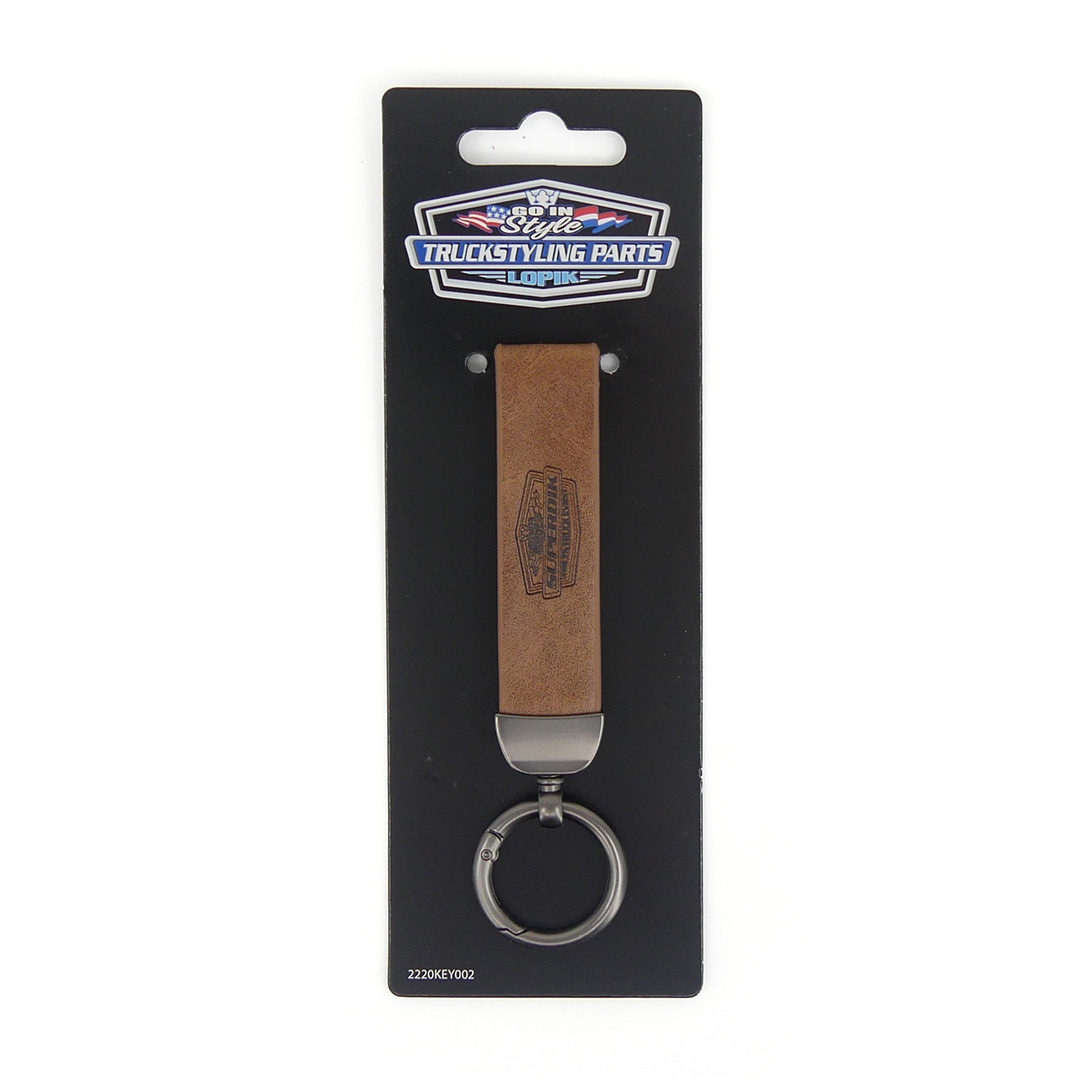 Super thick key ring with engraved logo - Go-in-Style.nl
