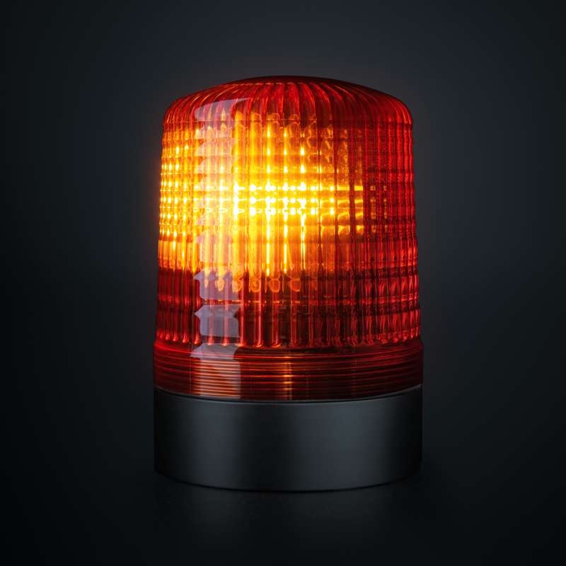 Strands IZE LED rotating beacon with orange hood - Go-in-Style.nl