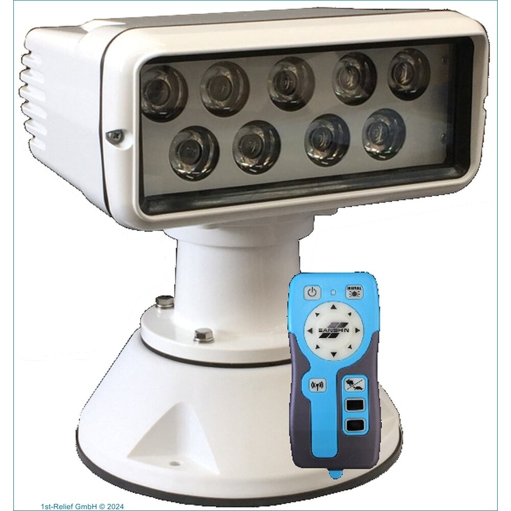 7x3 " Wireless Control LED Cabin Searchlight (12 - 24 VDC / 38 W) with ...